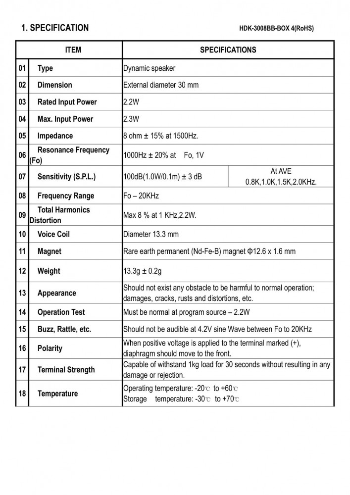 HDK-3008BB-BOX4 specification page 2