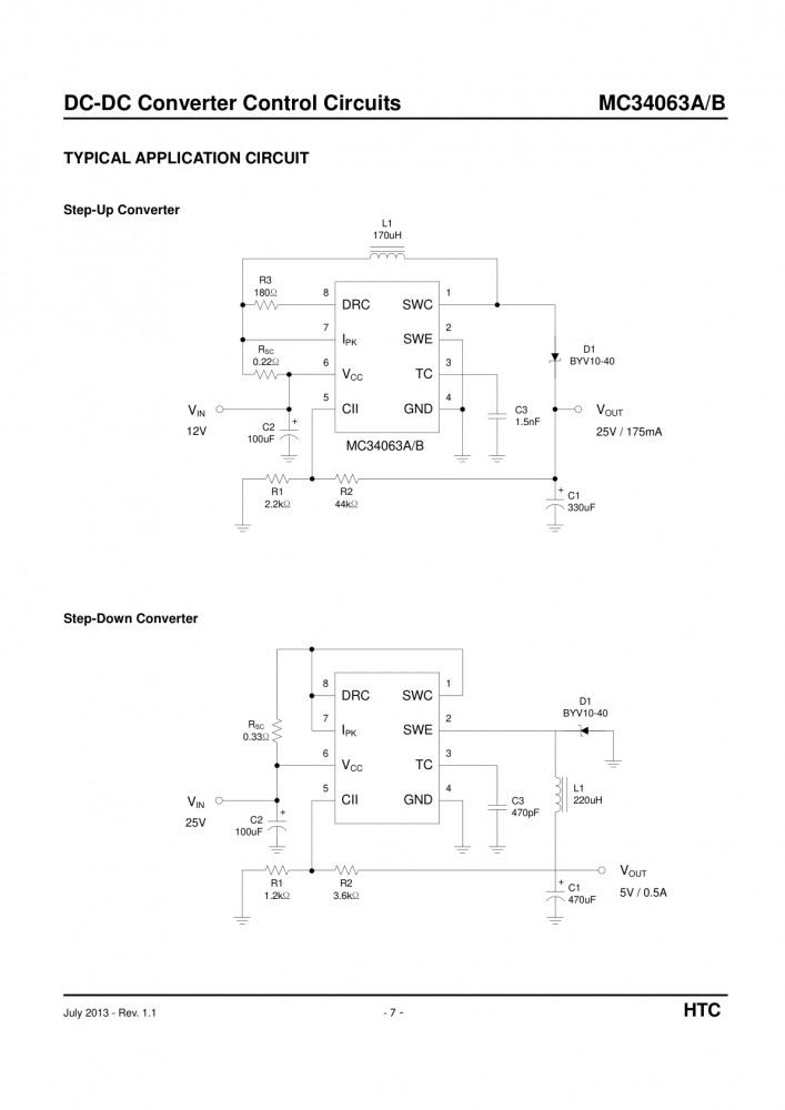 MC34063AD datasheet page 7