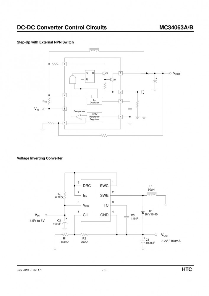 MC34063AD datasheet page 8