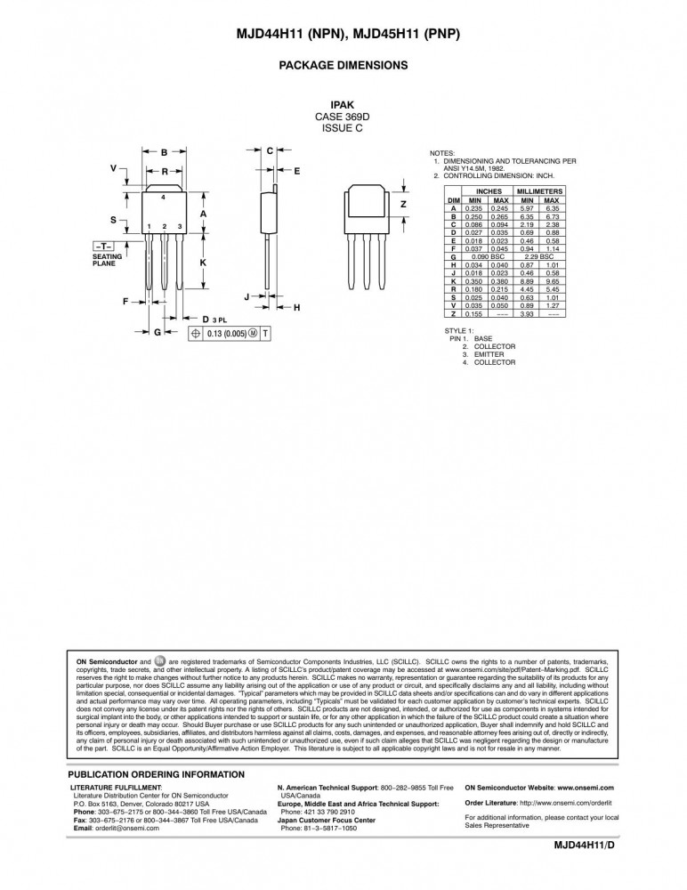 MJD45H11 datasheet page 8