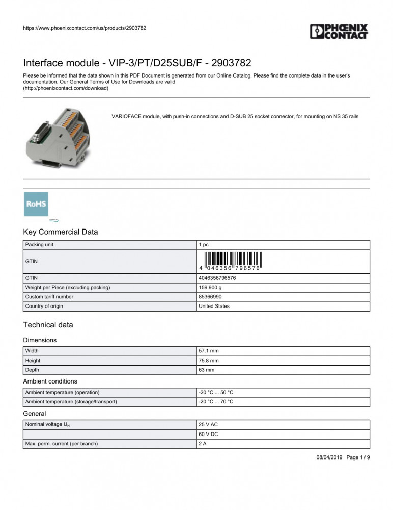 2903782 technical document page 1