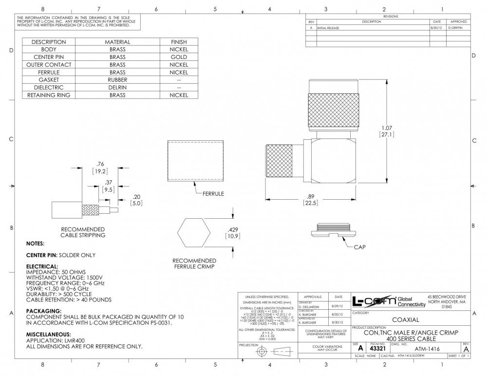 L-com ATM-1416 technical document preview
