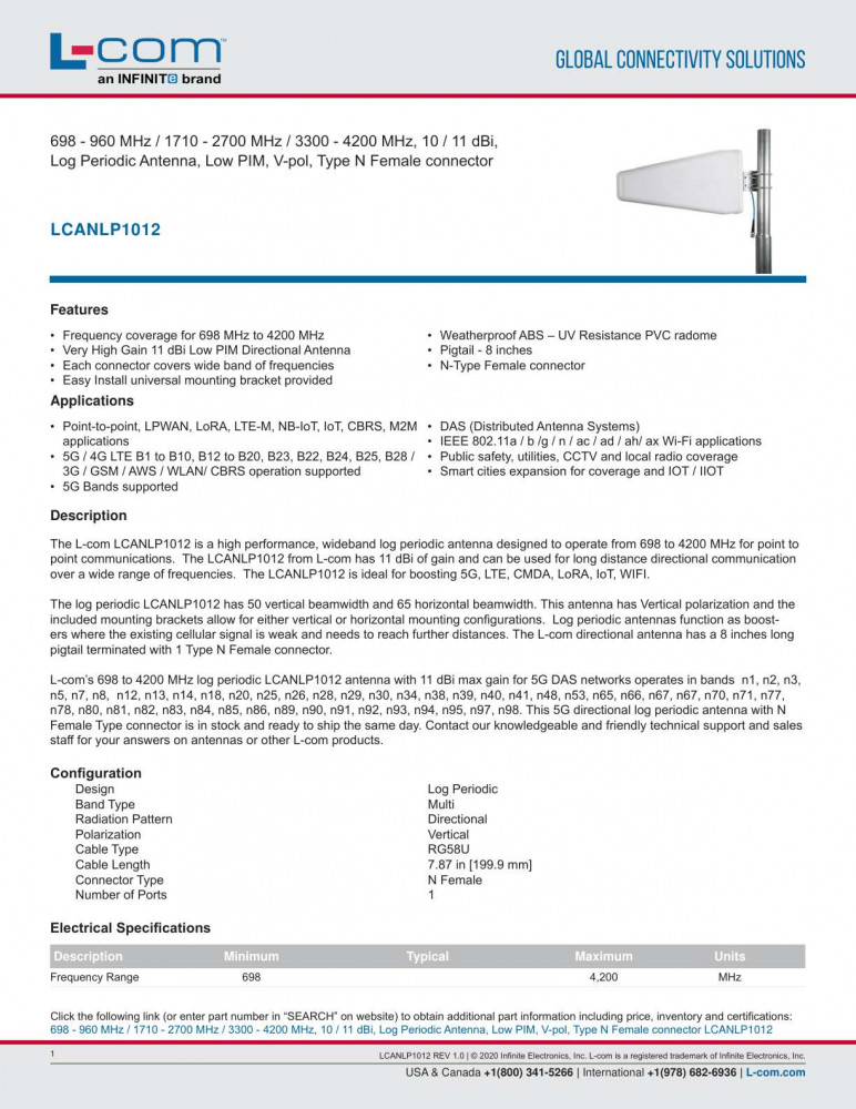 LCANLP1012 technical document page 1