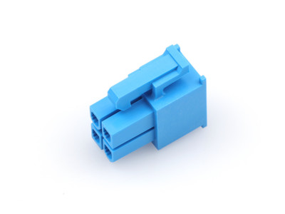 Mini-Fit Versa Color Receptacle Housing, Dual Row, Nylon 6/6 UL 94V-0, 8 Circuits, Glow-Wire Capable, Blue