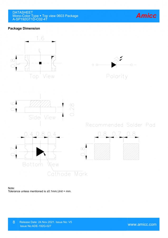 A-SP192GT1D-C02-4T datasheet page 8