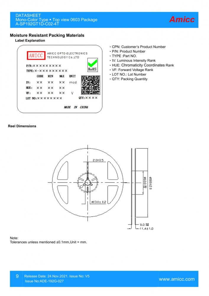 A-SP192GT1D-C02-4T datasheet page 9