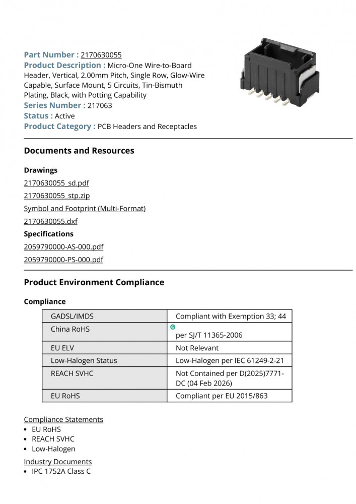 2170630055 technical document image, page 1