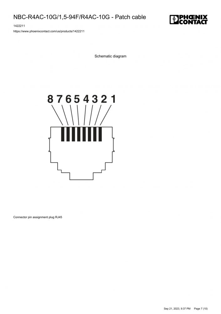 Phoenix Contact 1422211 technical document page 7