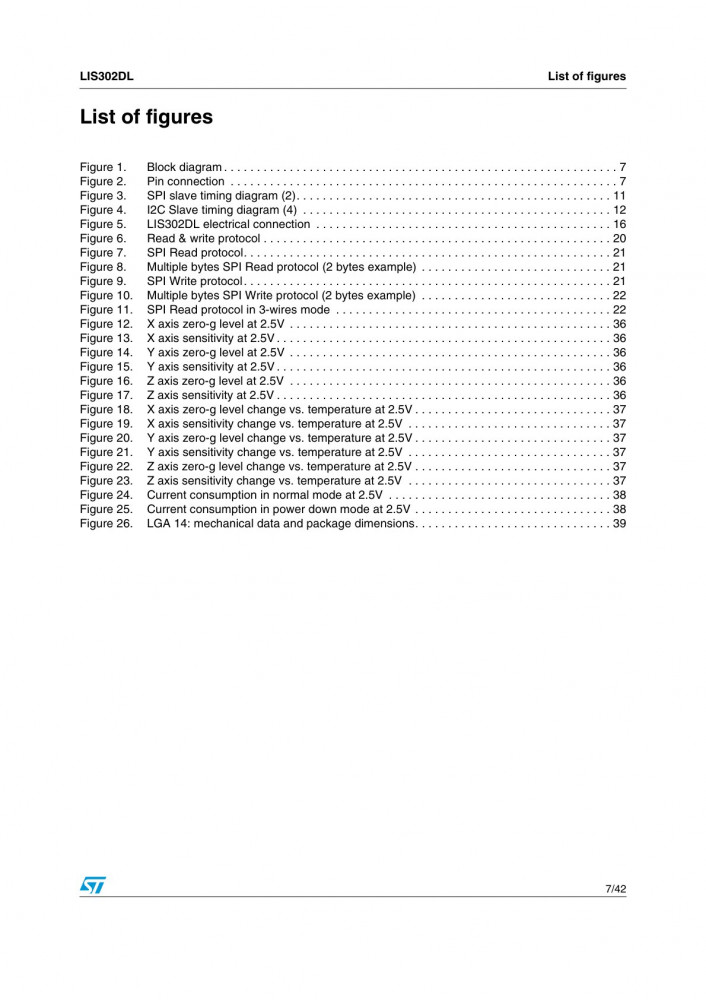 LIS302DL datasheet page 7