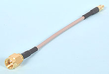 SMA Straight Plug to MMCX Straight Plug on RG-316 Cable, 1.0m Length, 50 Ohms