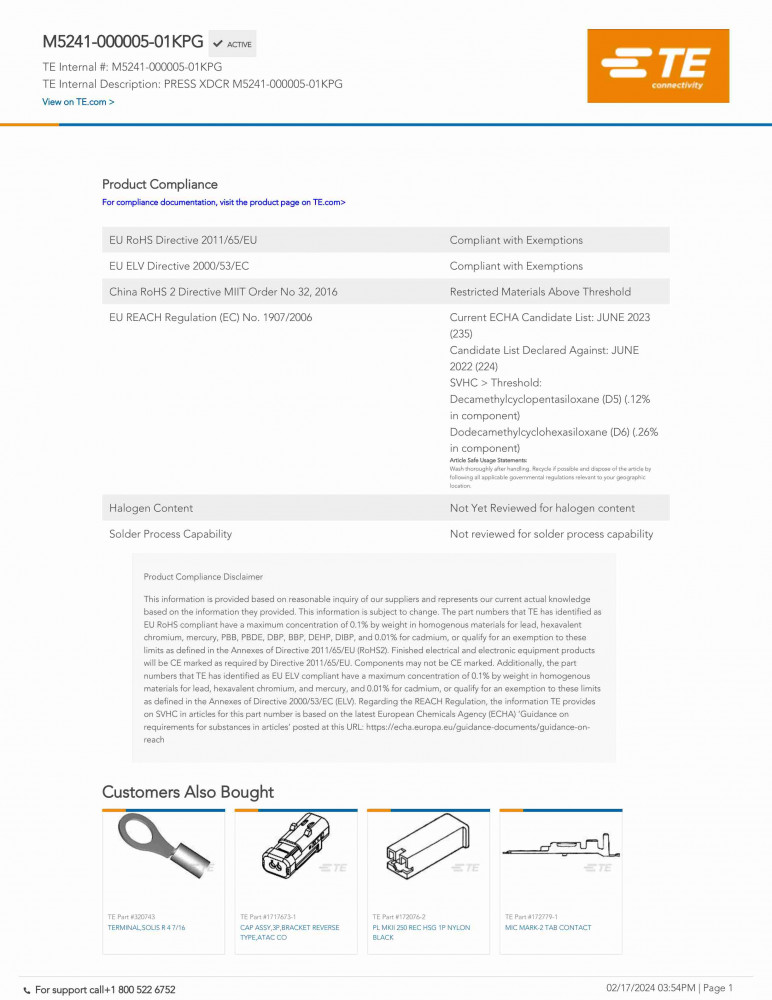 M5241-000005-01KPG technical document page 1
