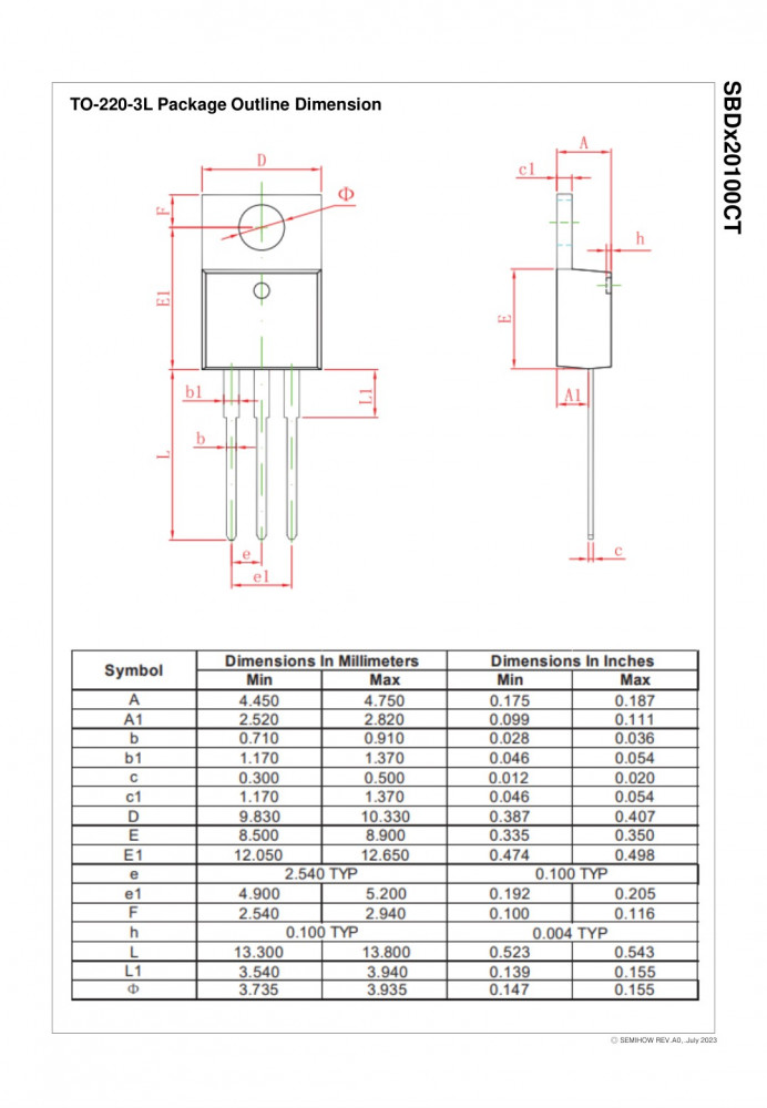 SBD20100CT datasheet page 3