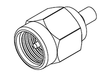 SSMCX Jack-to-SMA Plug, Between-Series Adapter, Tray, 50 Ohms for sale