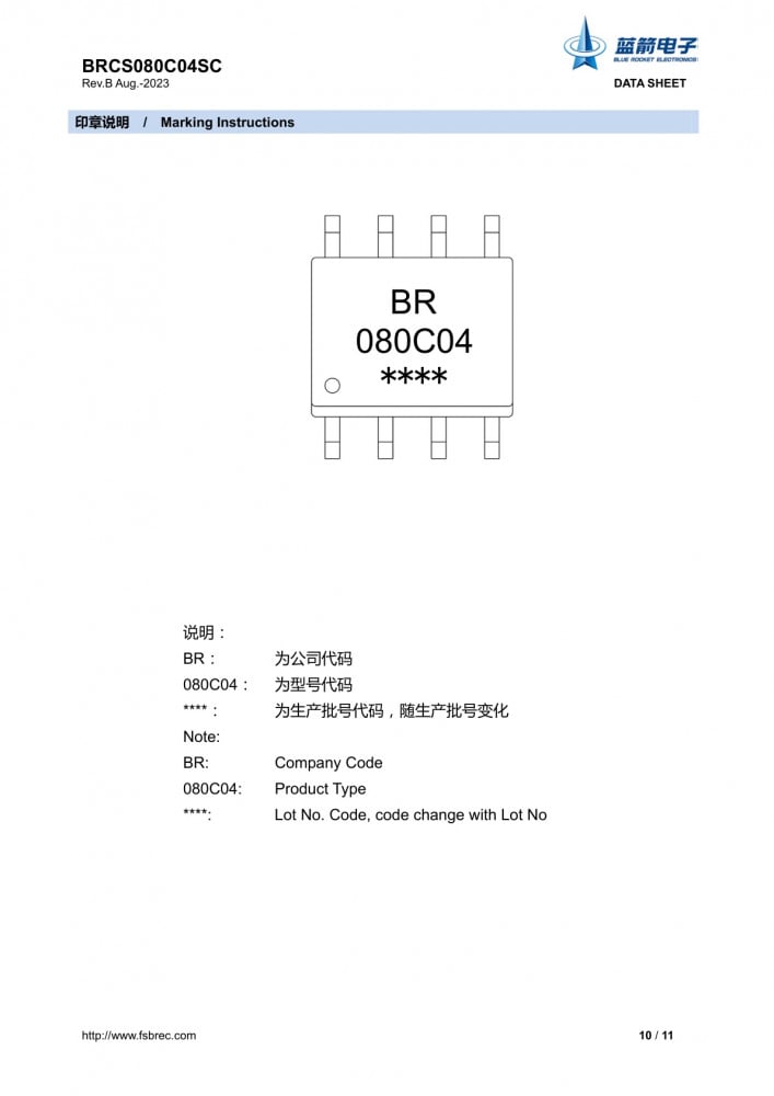 BRCS080C04SC datasheet page 10