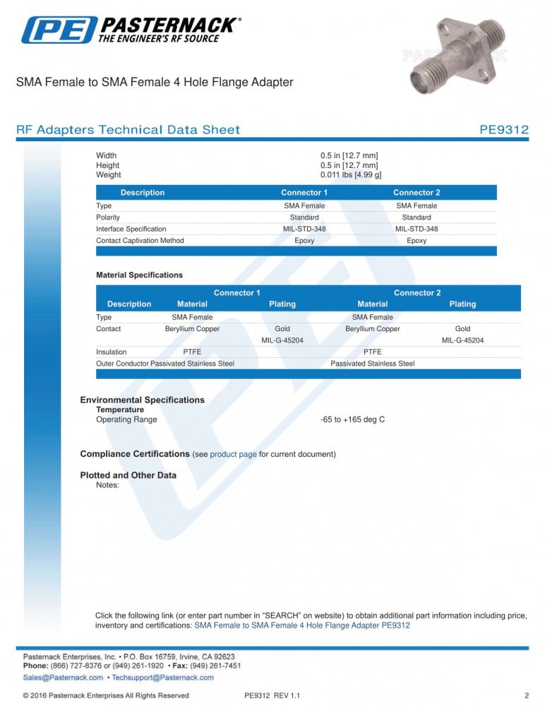 PE9312 technical document page 2
