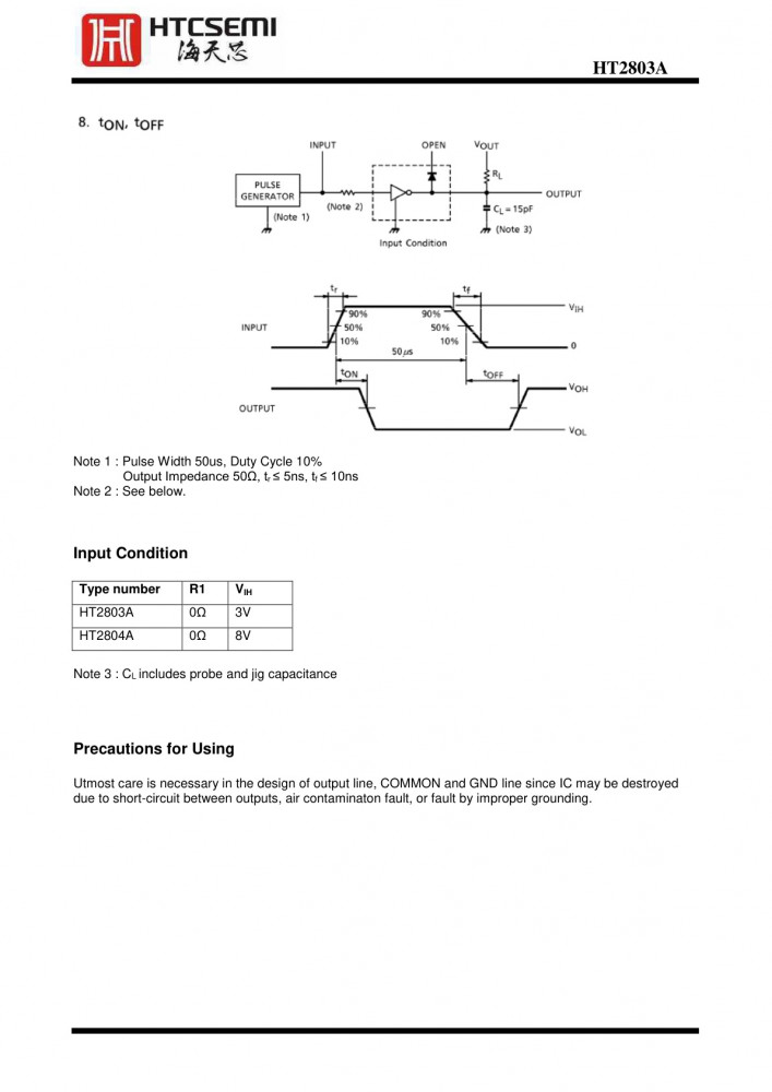HT2803A datasheet page 5