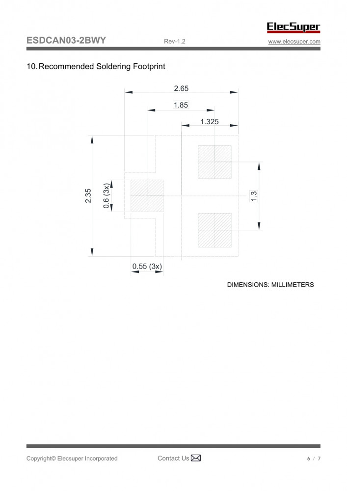 ESDCAN03-2BWY datasheet page 6