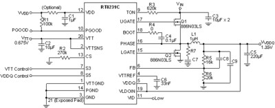 RT8231C - Complete DDR Memory Power Supply Controller for sale