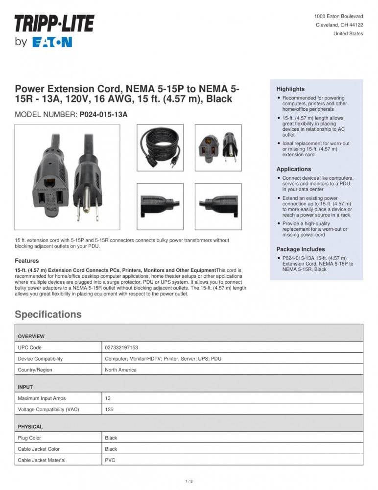 P024-015-13A technical document page 1
