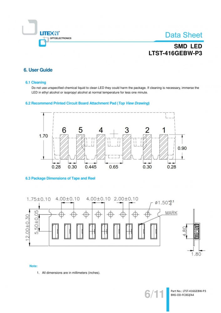 LTST-416GEBW-P3 datasheet page 7