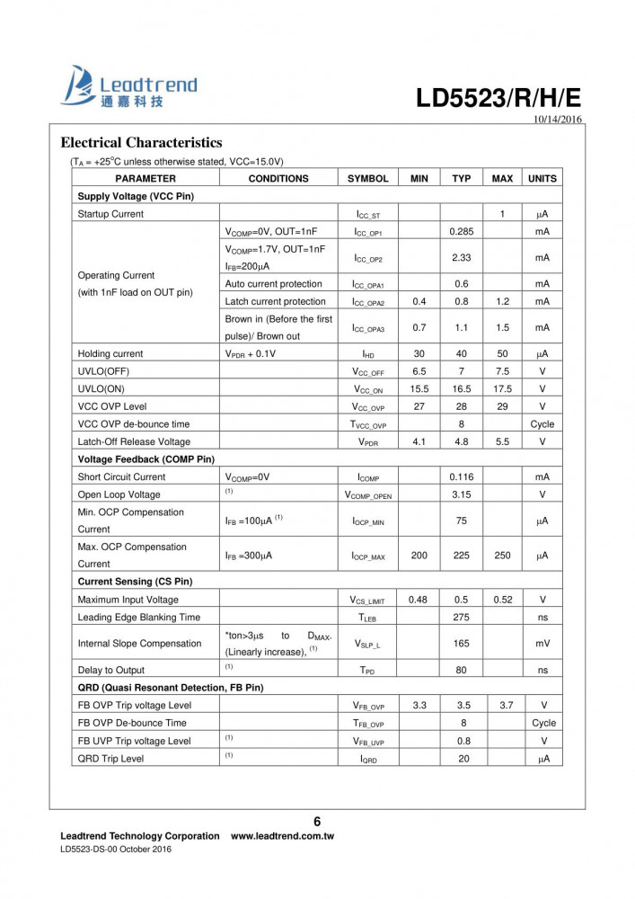 LD5523 datasheet page 6