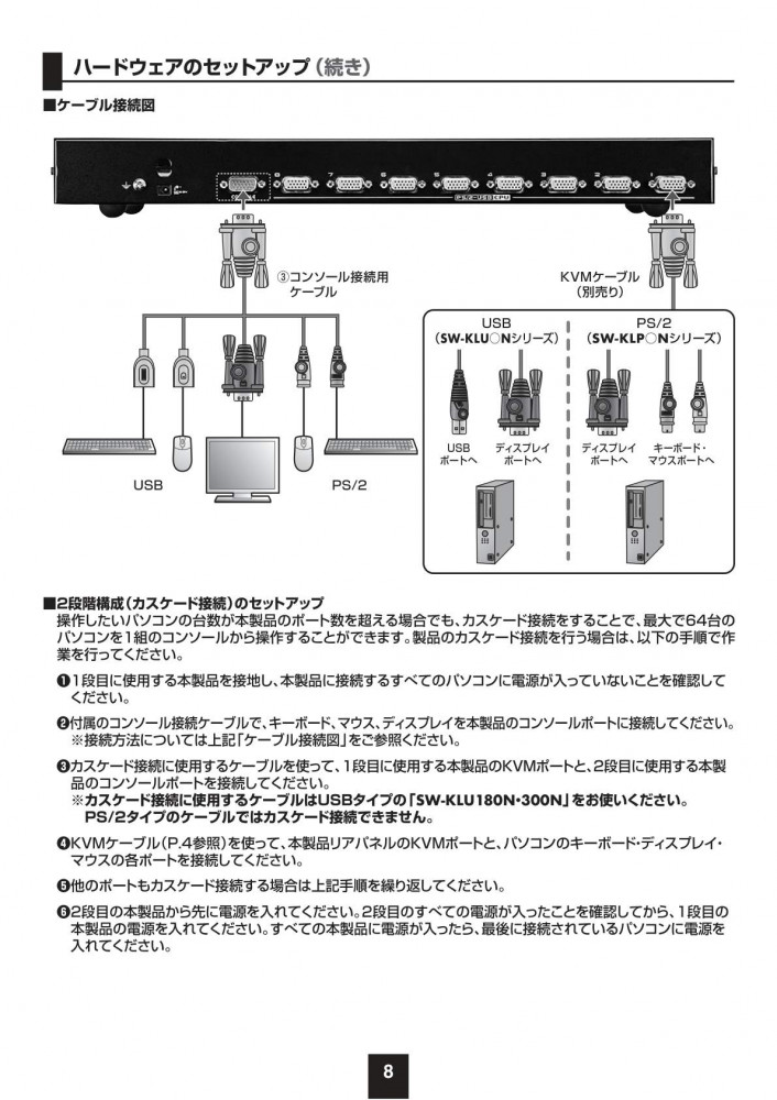 SW-KVM8UP document preview, page 8
