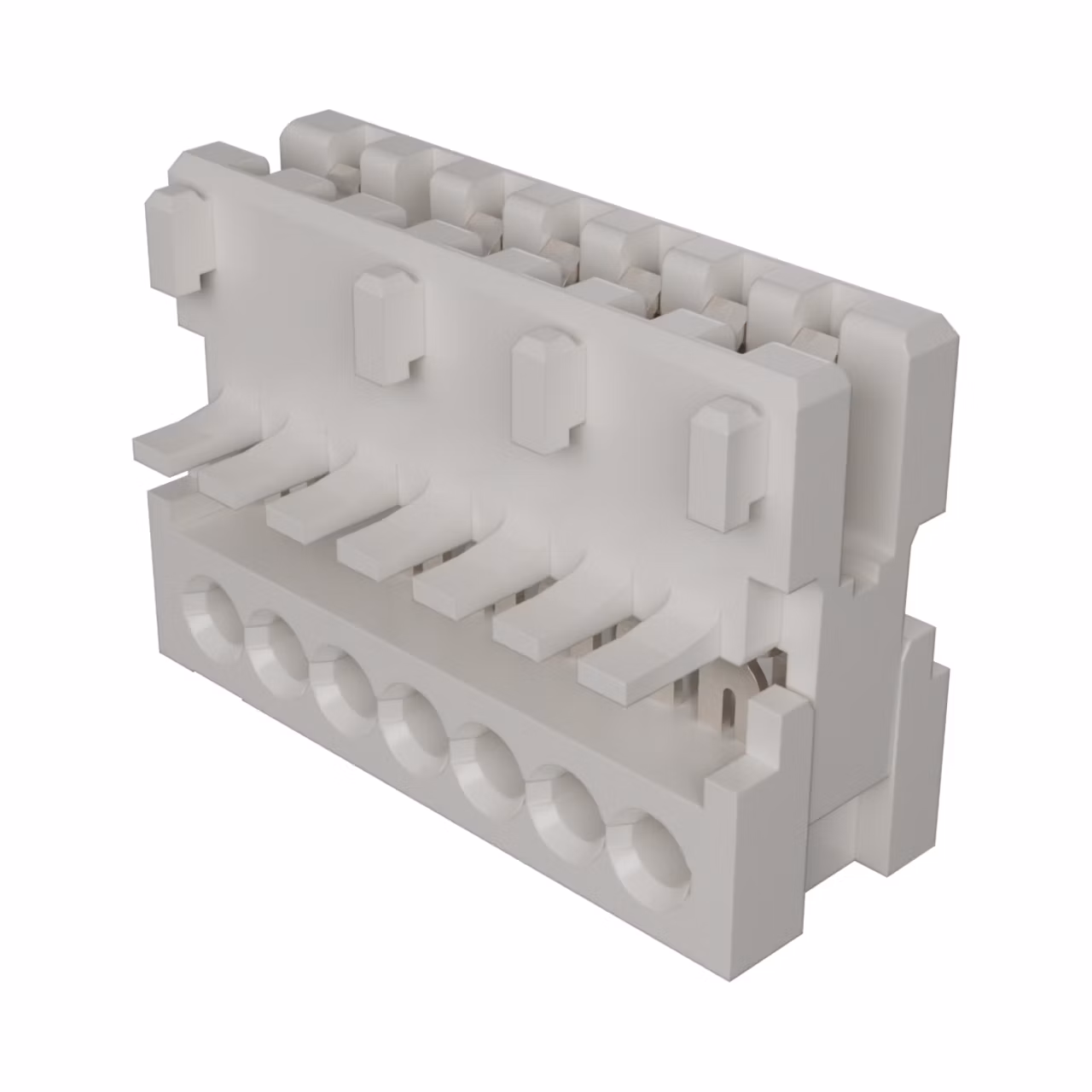 Appli-Mate RAST 2.5 IDT Housing, 2.50mm Pitch, Direct/Indirect, Female, 7 Circuits, Position Keys B, C, E and G Removed, Voided Circuit 2, Blue Color Stripe for sale