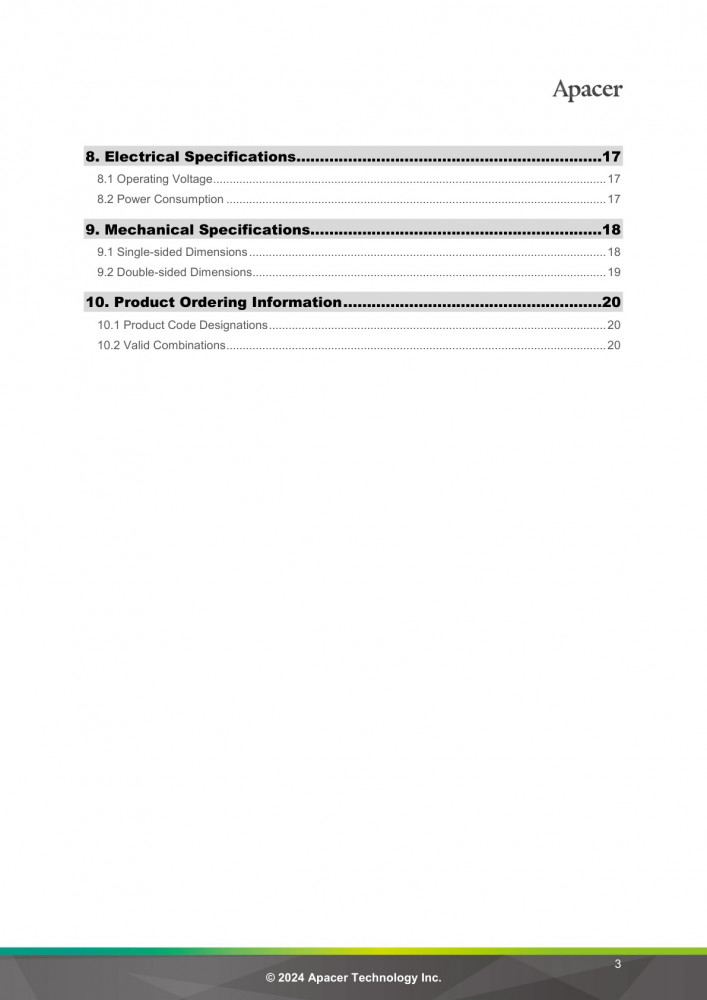 Product specification document, page 4