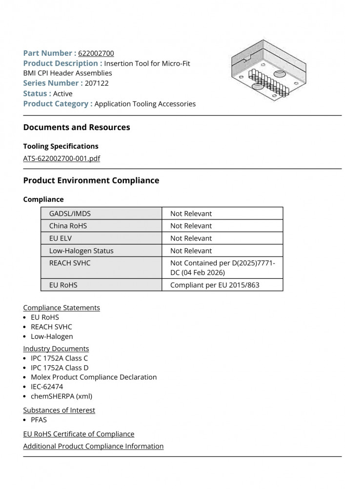 622002700 technical document page 1