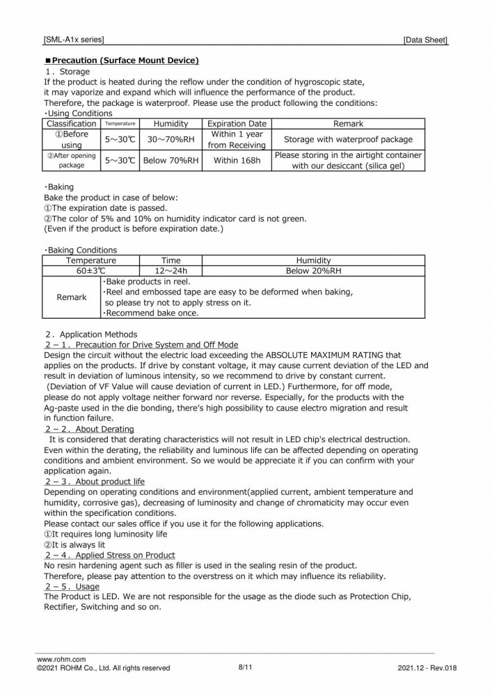 SML-A12DTT86 technical document page 8