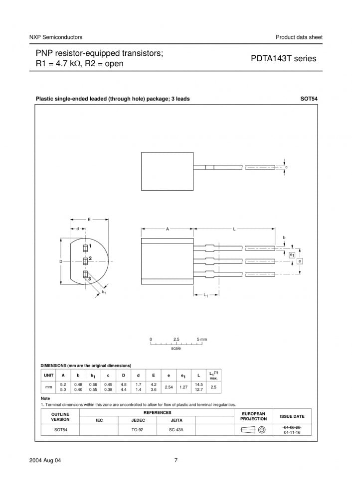PDTA143T datasheet page 7
