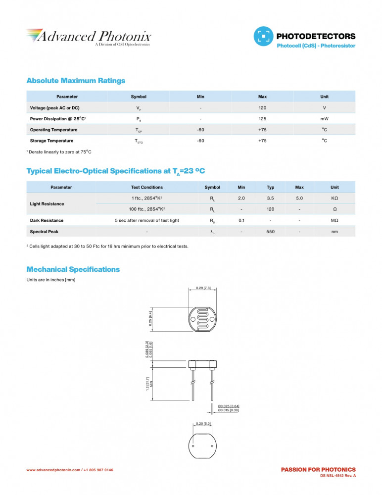 NSL-4542 datasheet page 2
