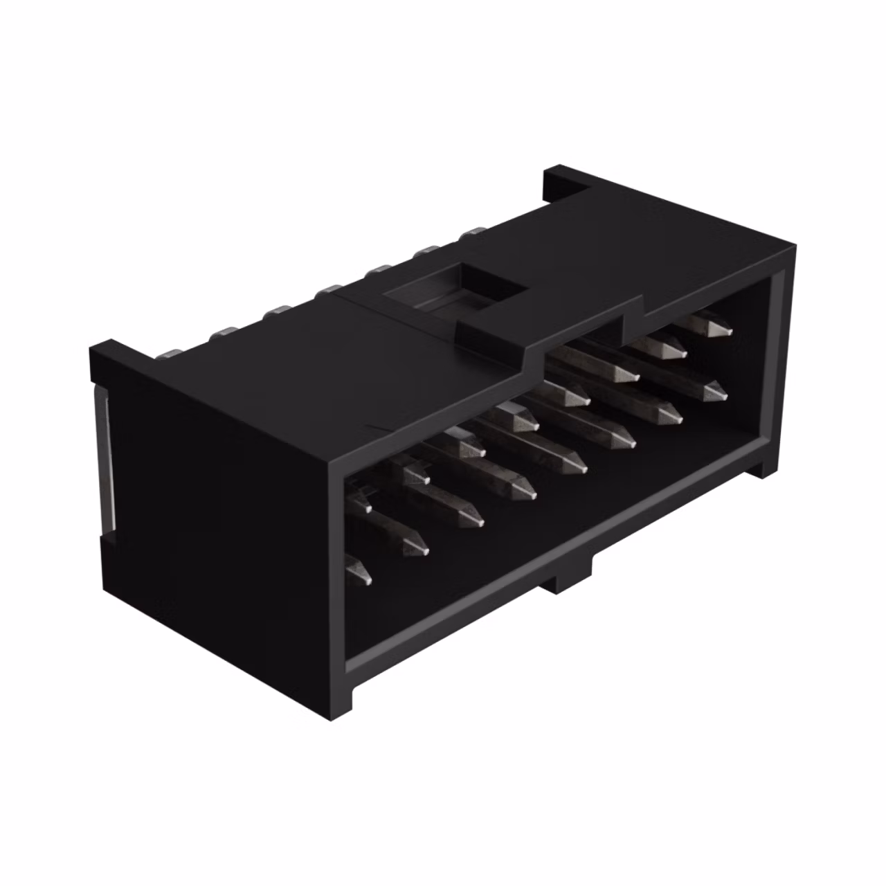 C-Grid III PCB Header, 2.54mm Pitch, Dual Row, Right-Angle, Shrouded, 16 Circuits, Tin (Sn) Plating for sale