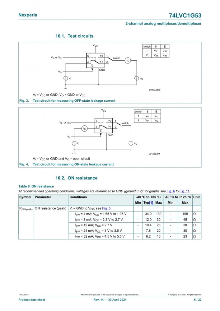 74LVC1G53DP,125 datasheet page 6