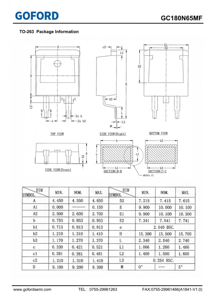 GC180N65MF datasheet page 6