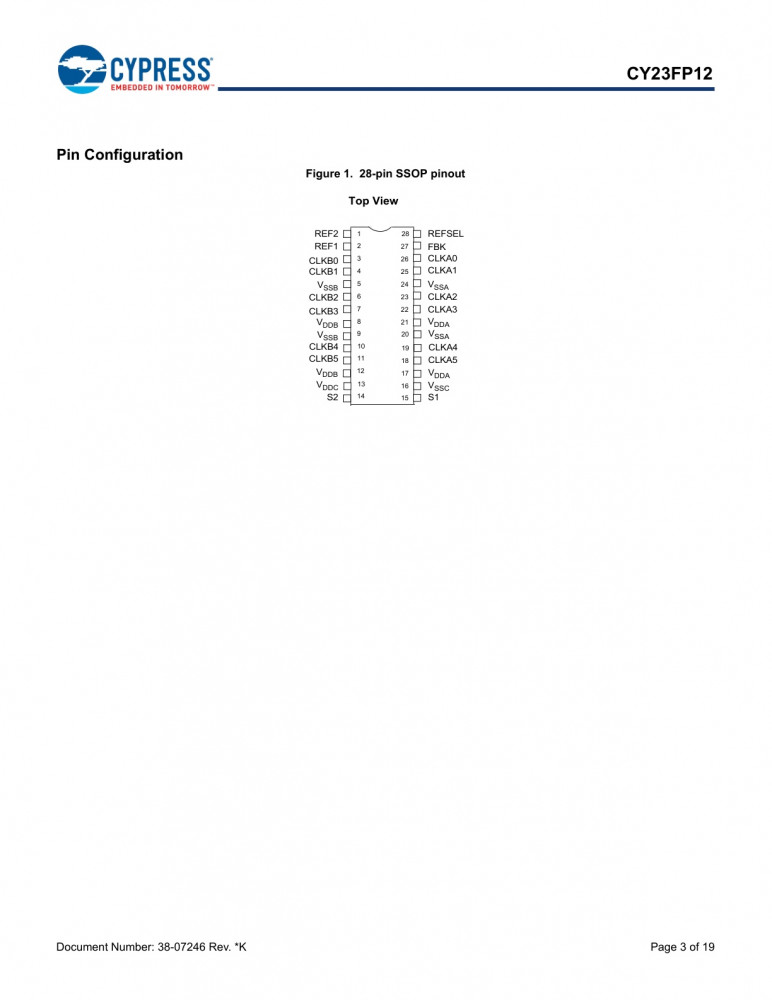 CY23FP12 technical document page 3