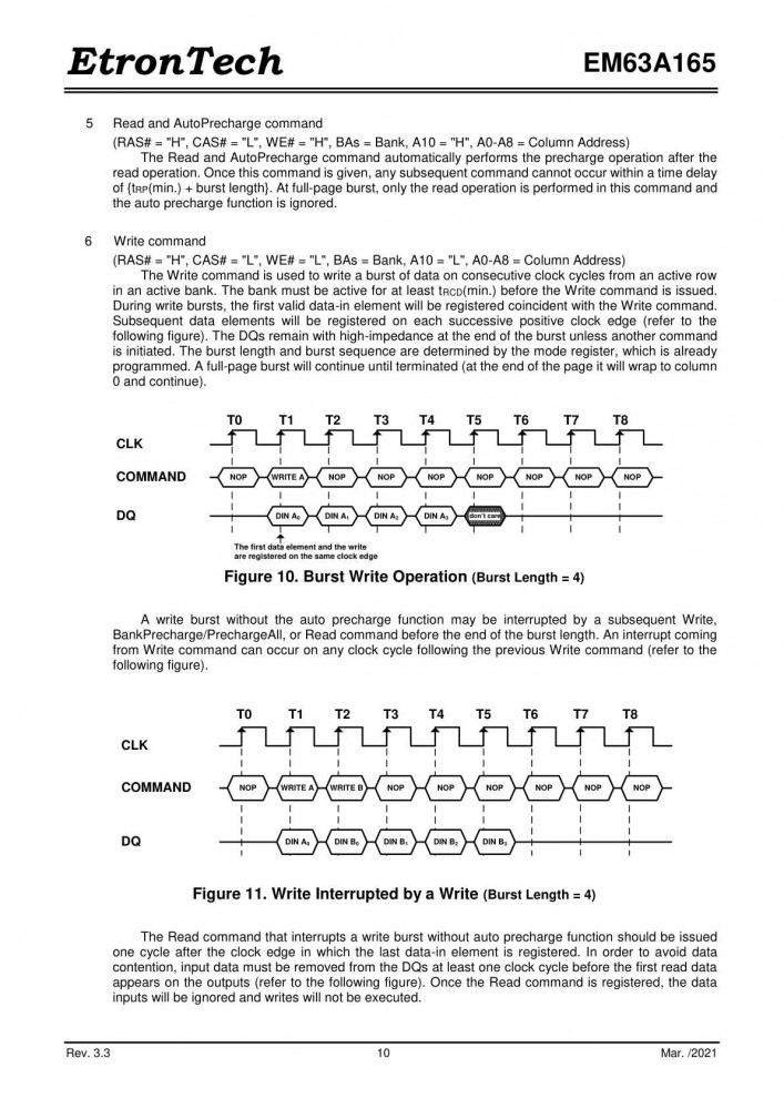 EM63A165 datasheet page 10