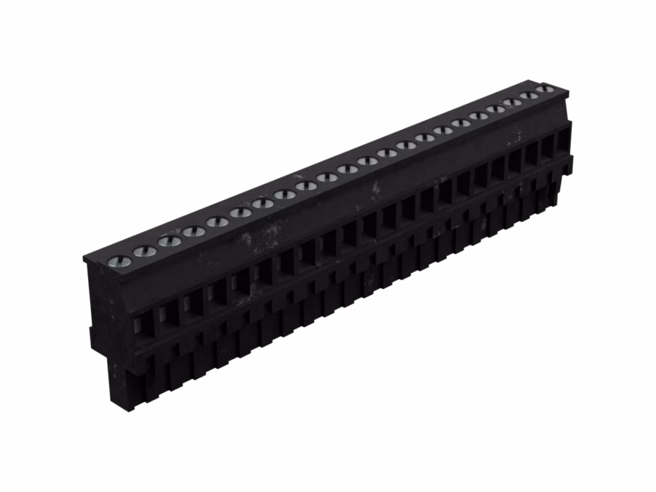 5.08mm Pitch Eurostyle Vertical Plug, with Reverse Imprinting, Front Wire Entry, Black, 22 Circuits for sale