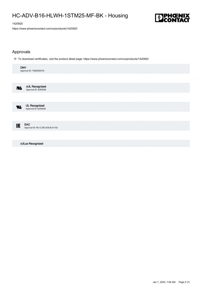 Phoenix Contact 1420920 technical document page 5