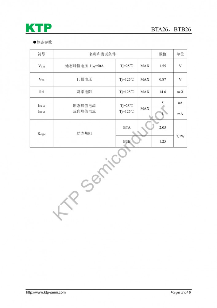 BTB26-800BW datasheet page 3