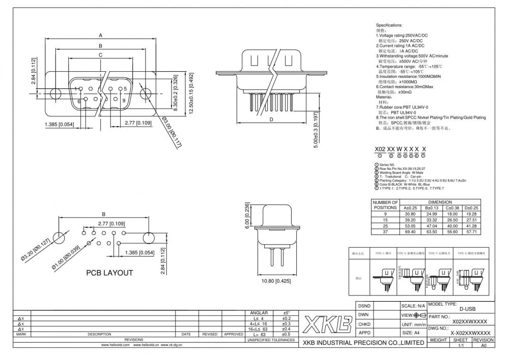 X0237WC2W1 technical drawing page