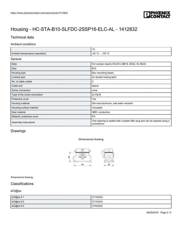 Phoenix Contact 1412832 technical document page 2