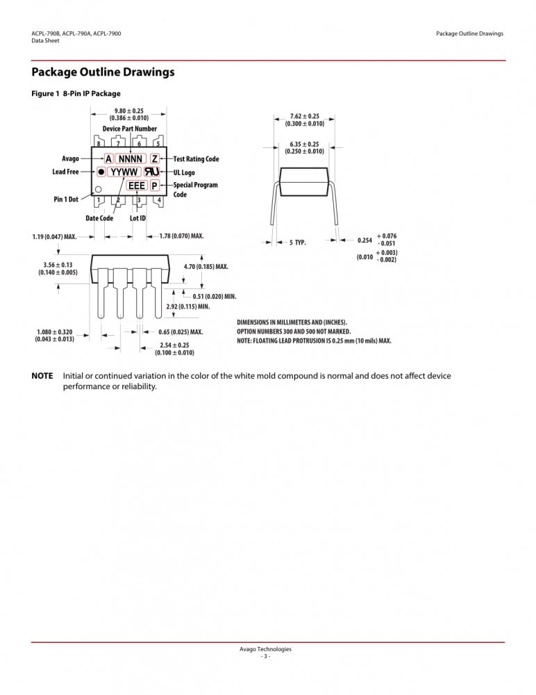 ACPL-7900 datasheet page 3