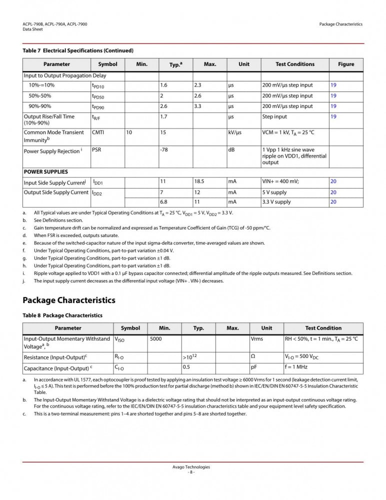 ACPL-7900 datasheet page 8