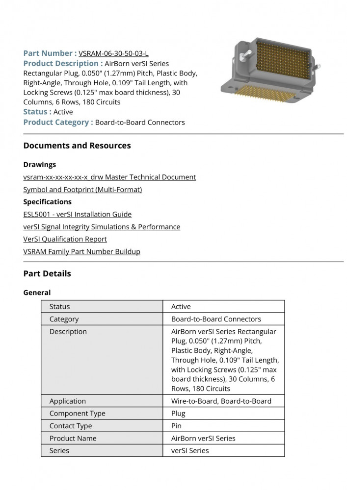 Technical document image 1 for VSRAM-06-30-50-03-L