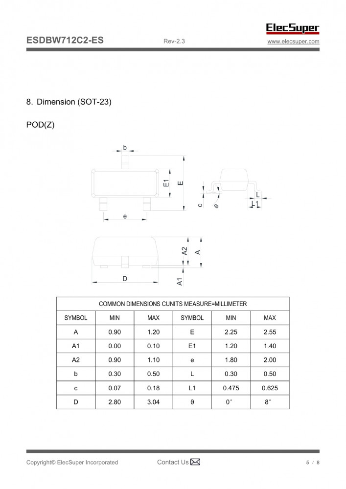 ESDBW712C2-ES datasheet page 5