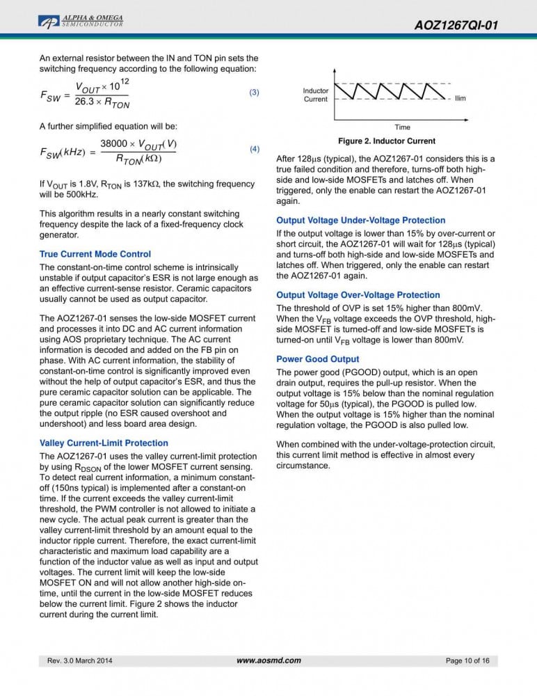 AOZ1267QI-01 datasheet page 10