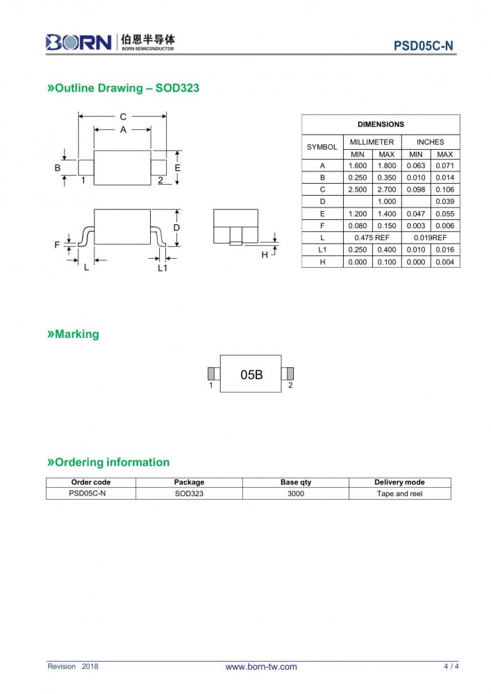 PSD05C-N datasheet page 4
