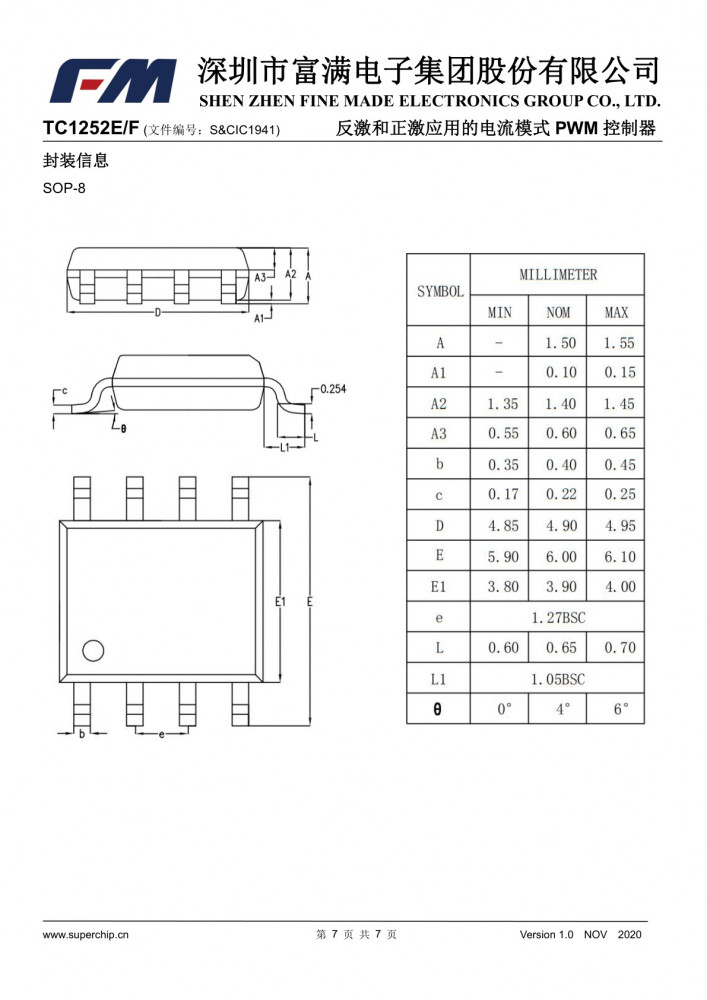 TC1252F datasheet page 7