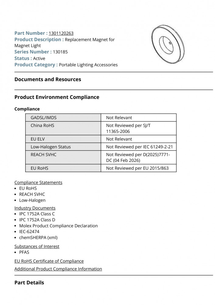 Product document image, page 1